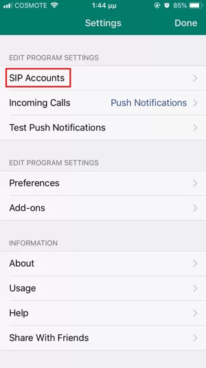 Acrobits softphone registration για iOS | modulus.gr